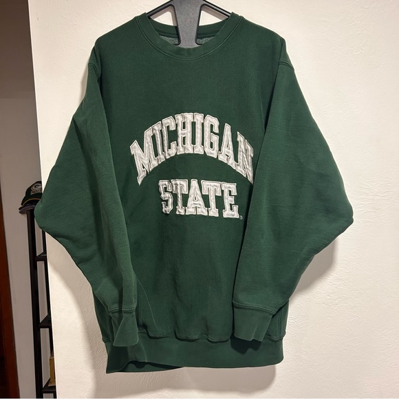 Steve & Barry's | Sweaters | Vintage Steve Barrys Michigan State Green ...